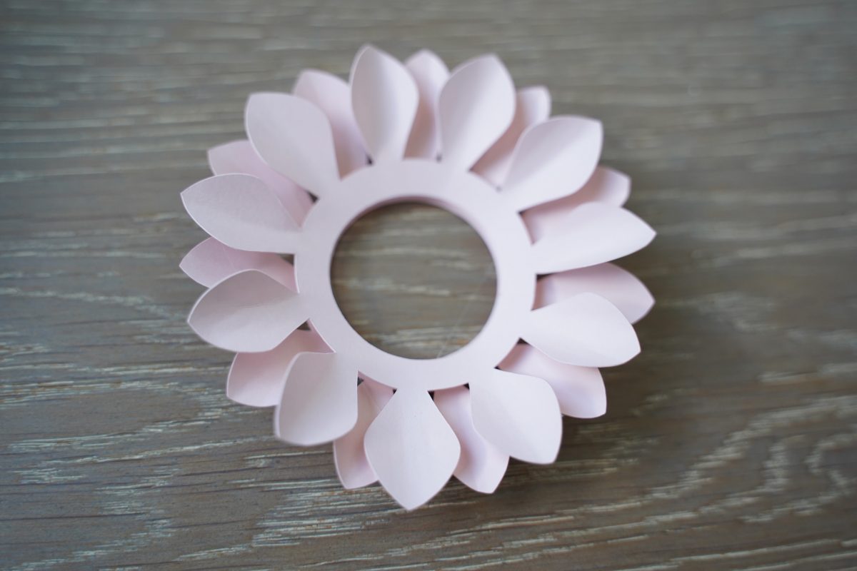 Paper Dahlia Template