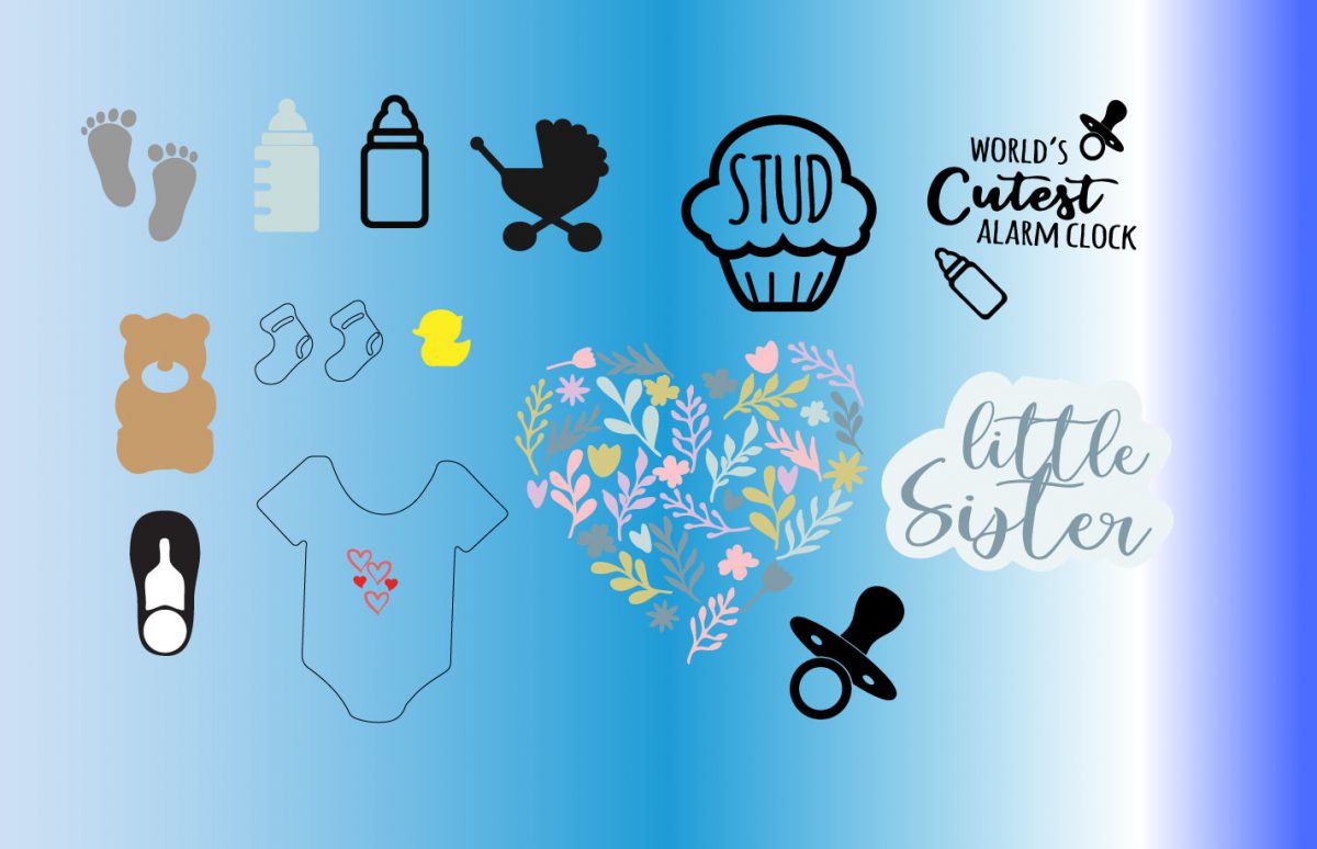 9 Free Baby Onesie SVGs