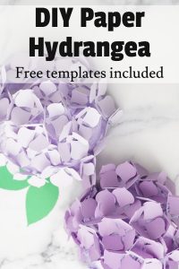Paper Hydrangea Template