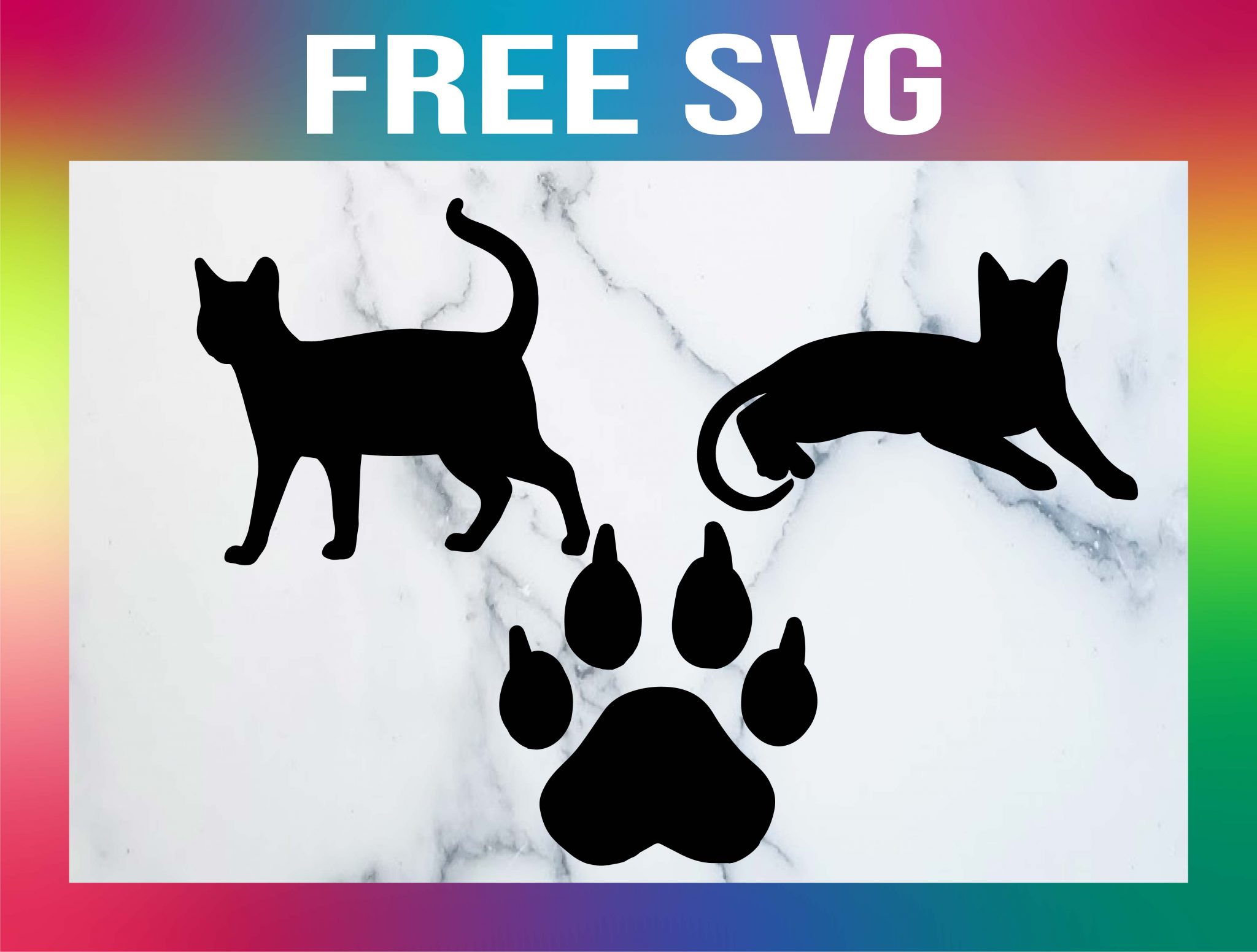 Free Cat Paw SVGs