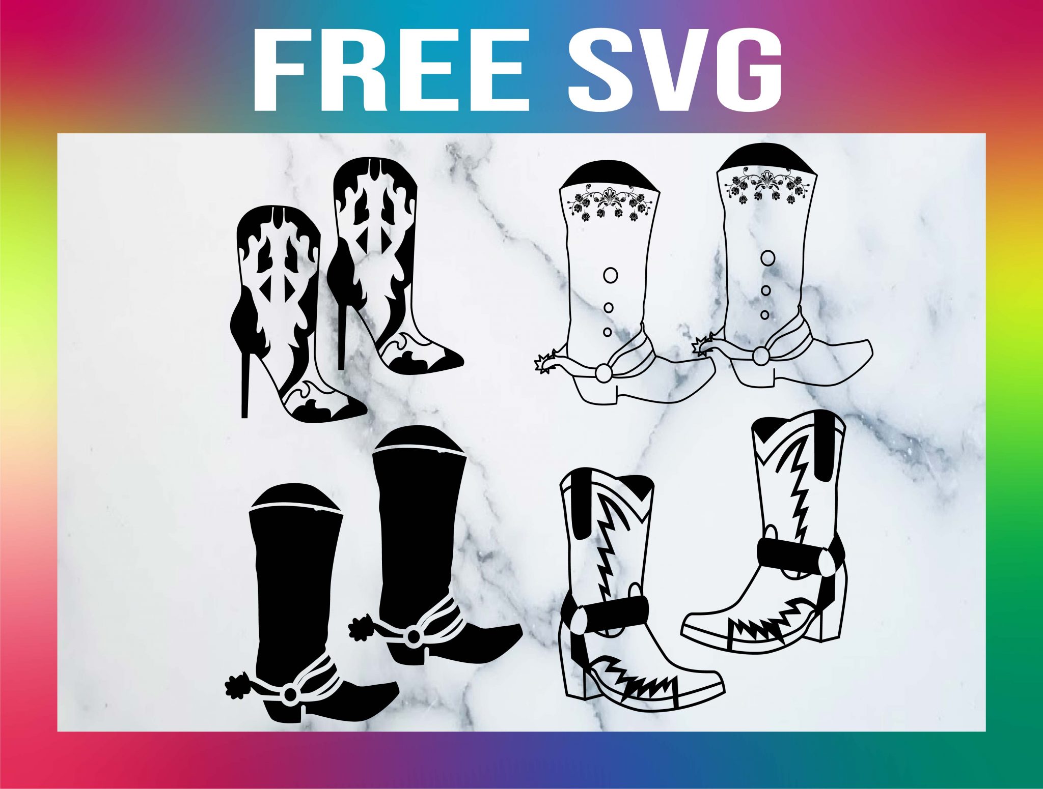 Free Cowboy Boot SVG