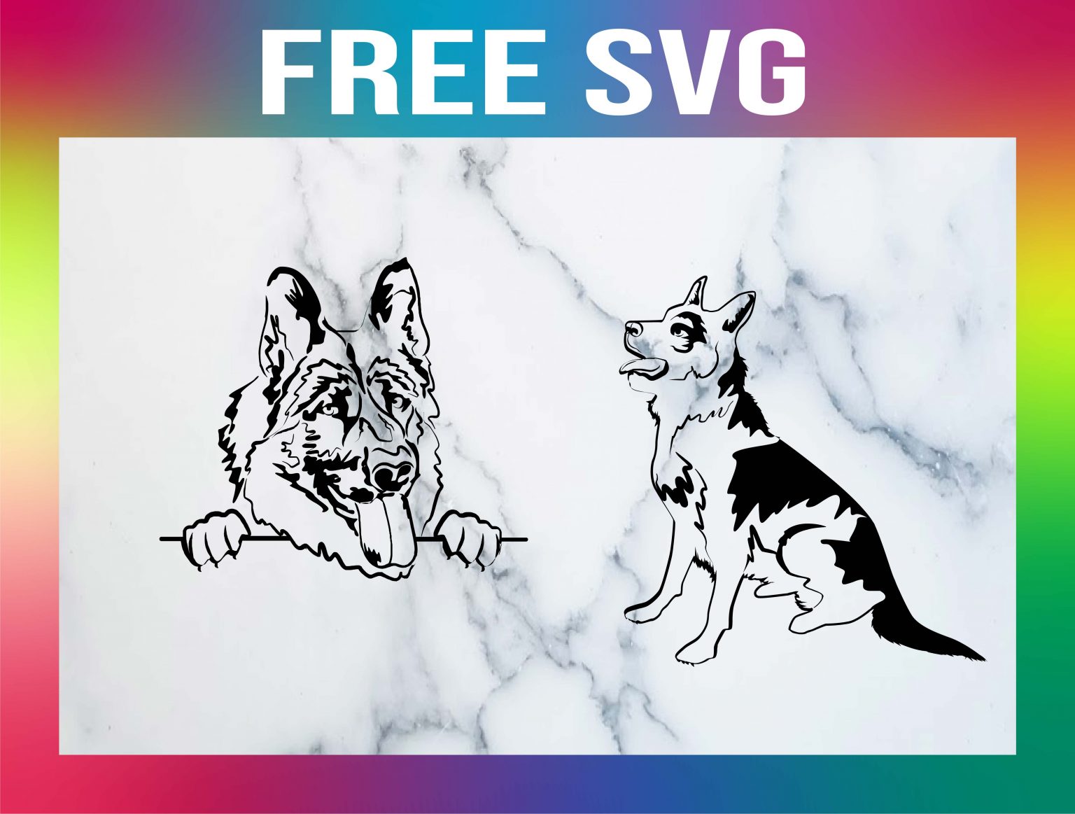 Free German Shepherd SVG
