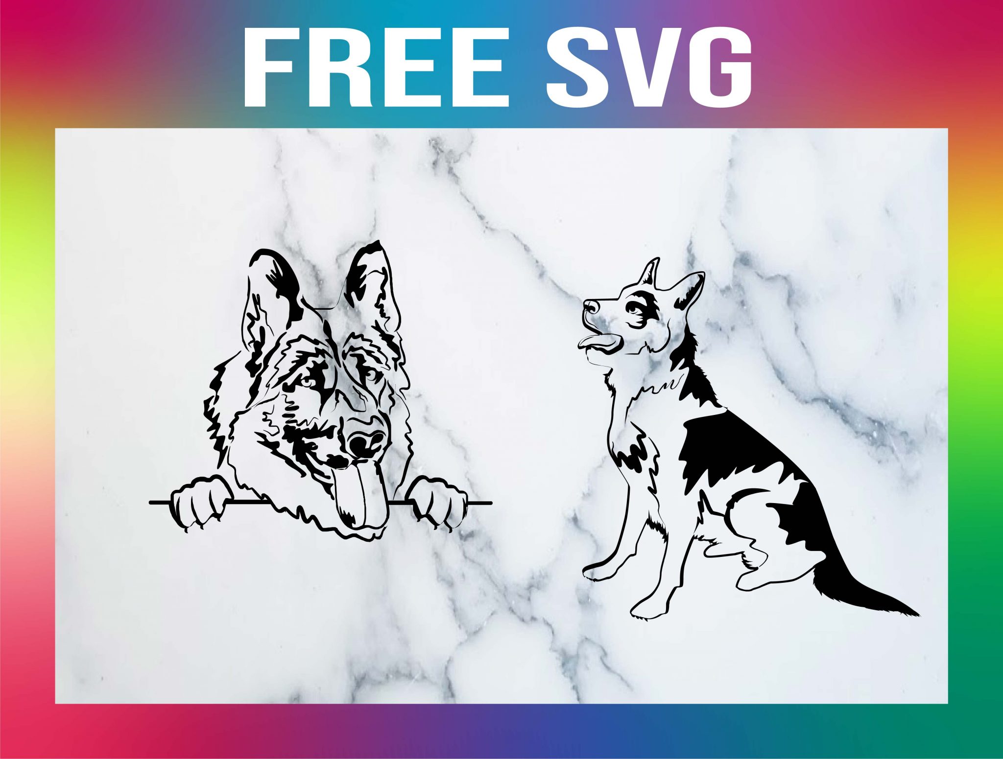 Free German Shepherd SVG