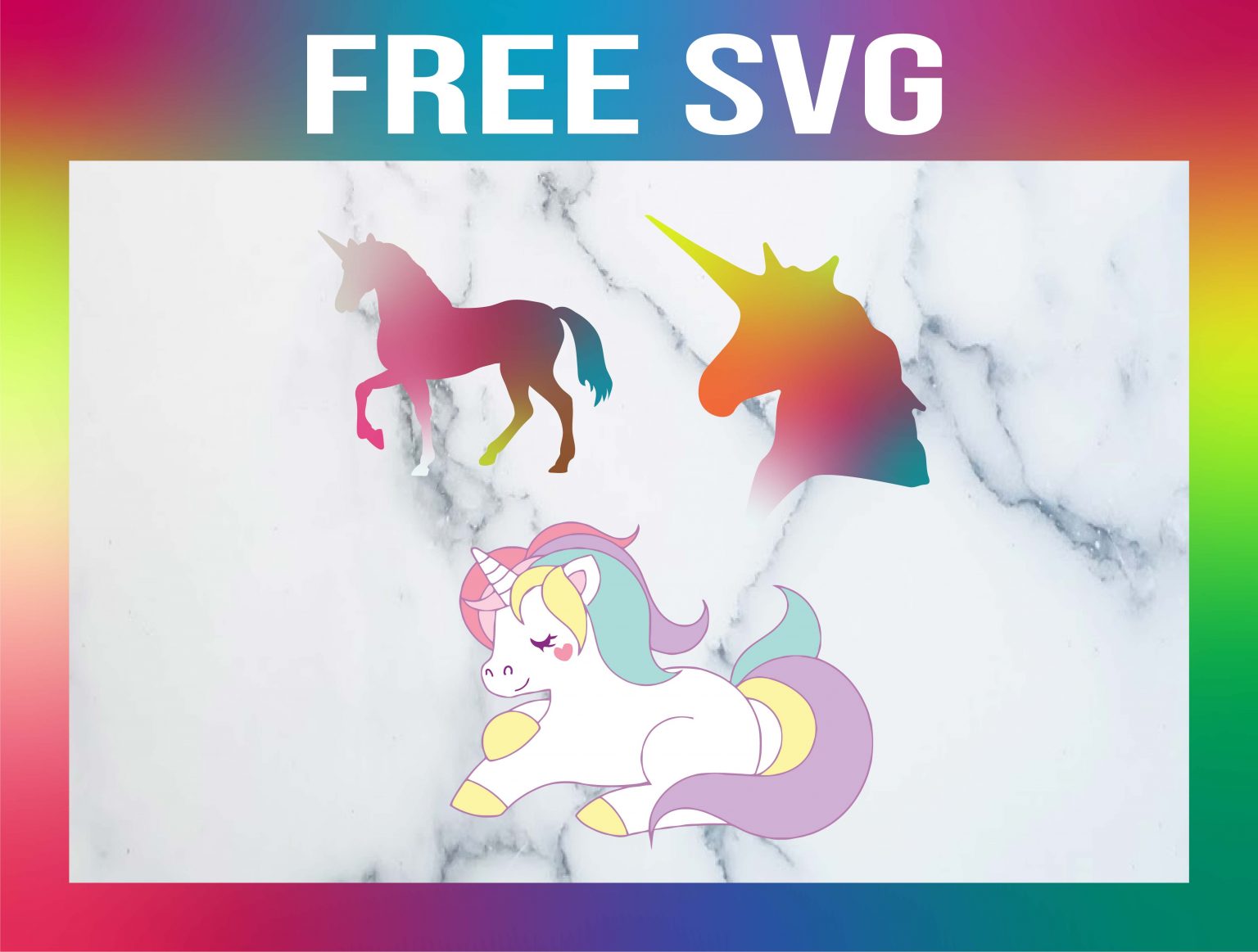 Free Cricut Unicorn SVG Templates