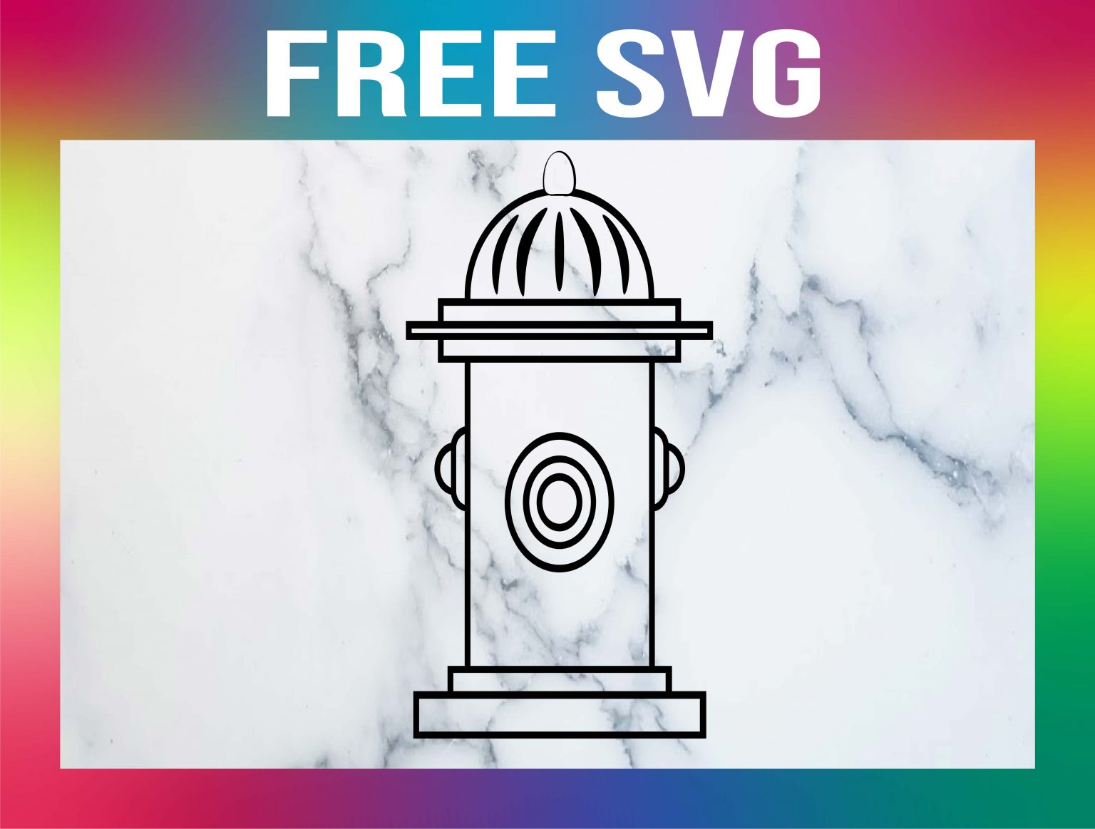 Free Fire Hydrant SVG