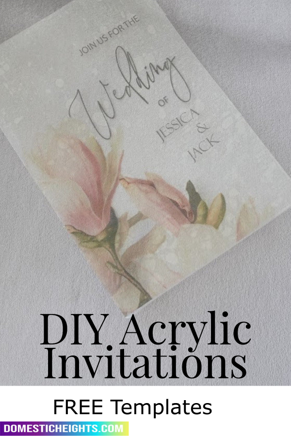 Diy Acrylic Invitations Diy Acrylic Invitations