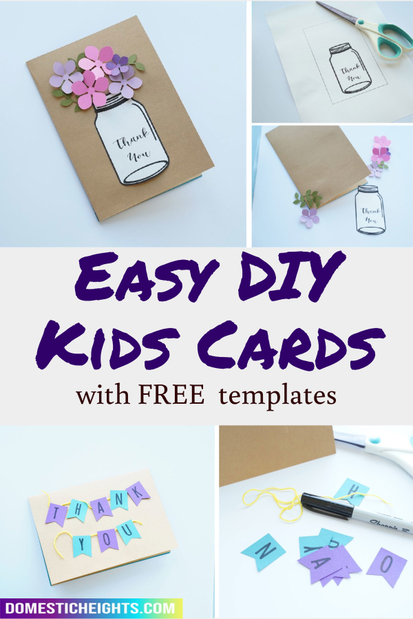 9 SIMPLE DIY THANK YOU CARDS FOR KIDS TO MAKE AT HOME